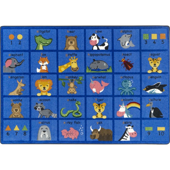 Friendly Phonics Animals Rug - Joy Carpets