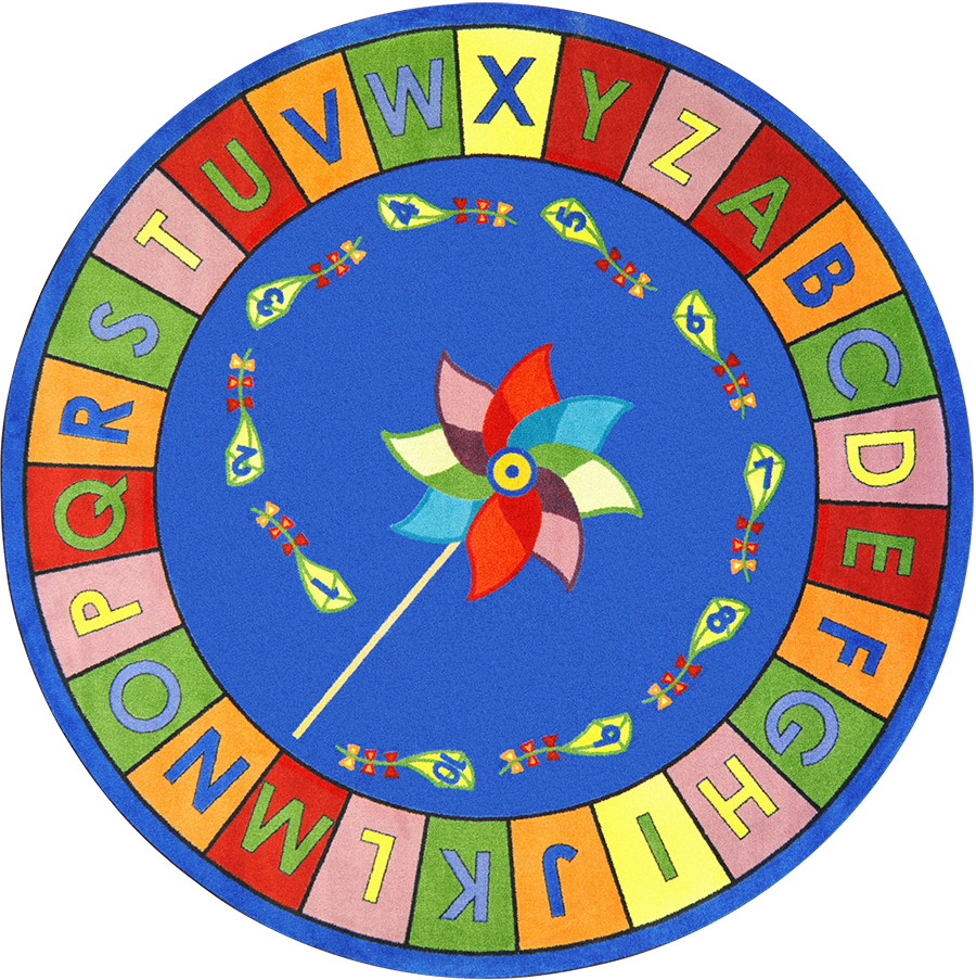 Alphabet Pinwheel Rug - Joy Carpets