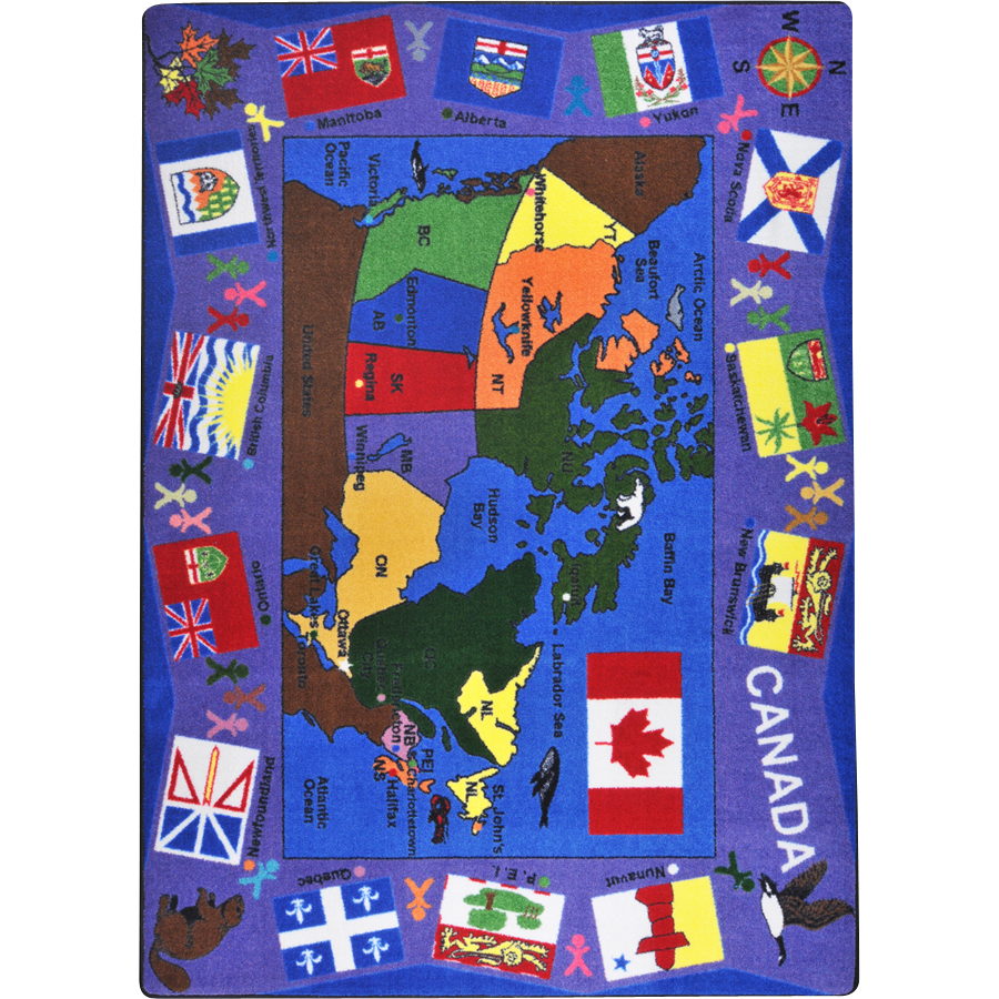 Flags of Canada Rug - Joy Carpets