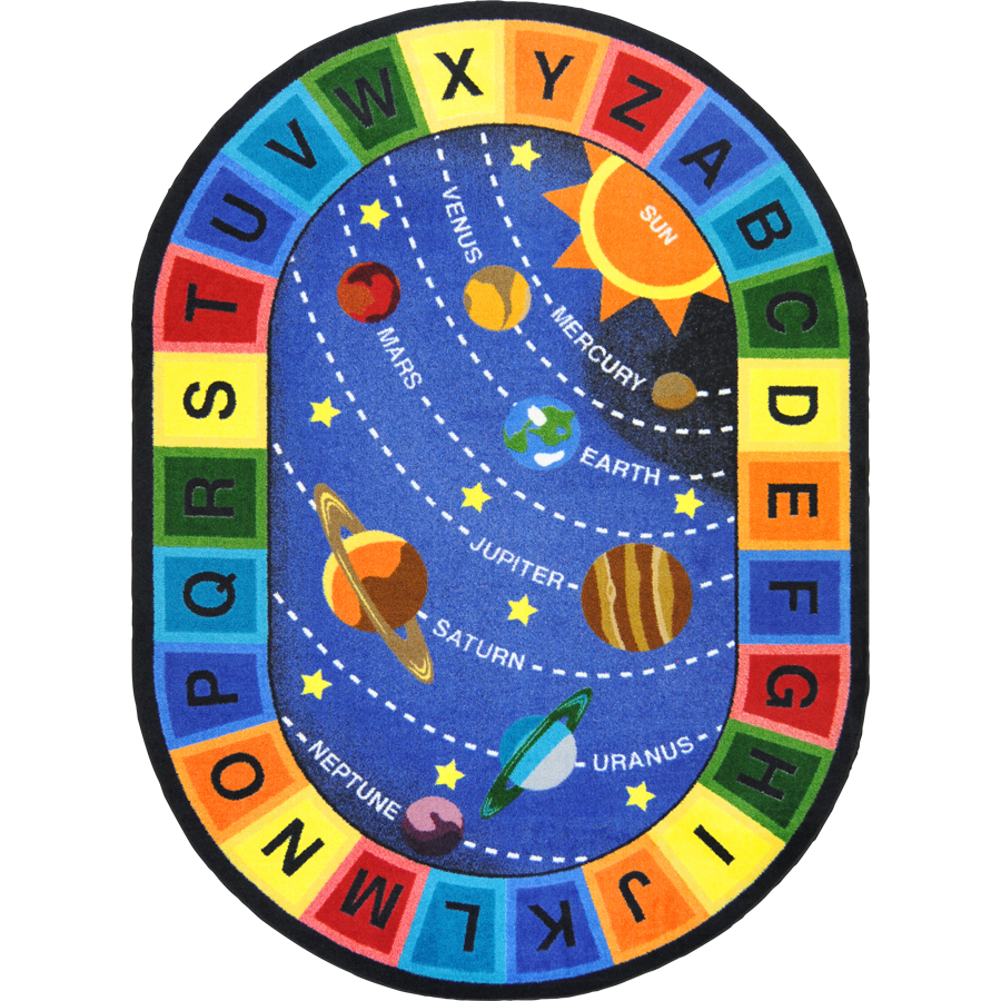 Space Alphabet Rug - Joy Carpets